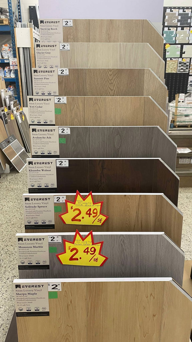 Everest Luxury Vinyl Floor 8mm (color optional) | wetrans