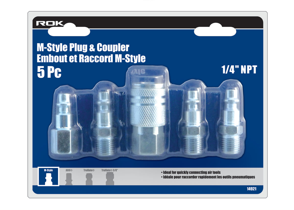 5 PC M-STYLE PLUG & COUPLER SET | wetrans