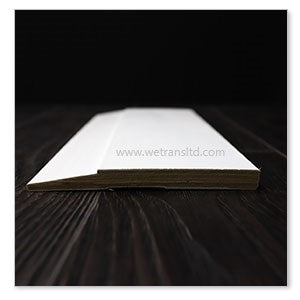 Baseboard Step Bevel 5-1/2‘’x10ft（wood,white） | wetrans