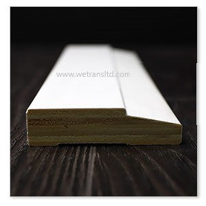 Casing Step bevel 3"x8ftx3/4"(wood, white) | wetrans