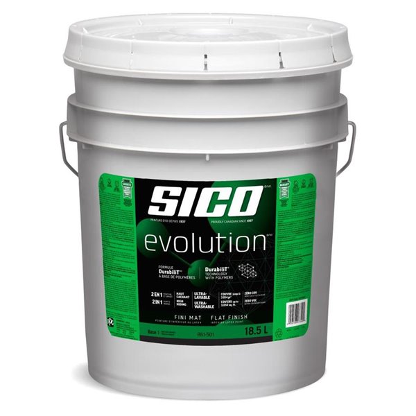 SICO Evolution paint and primer Flat (Base 1, 18.5L) | wetrans